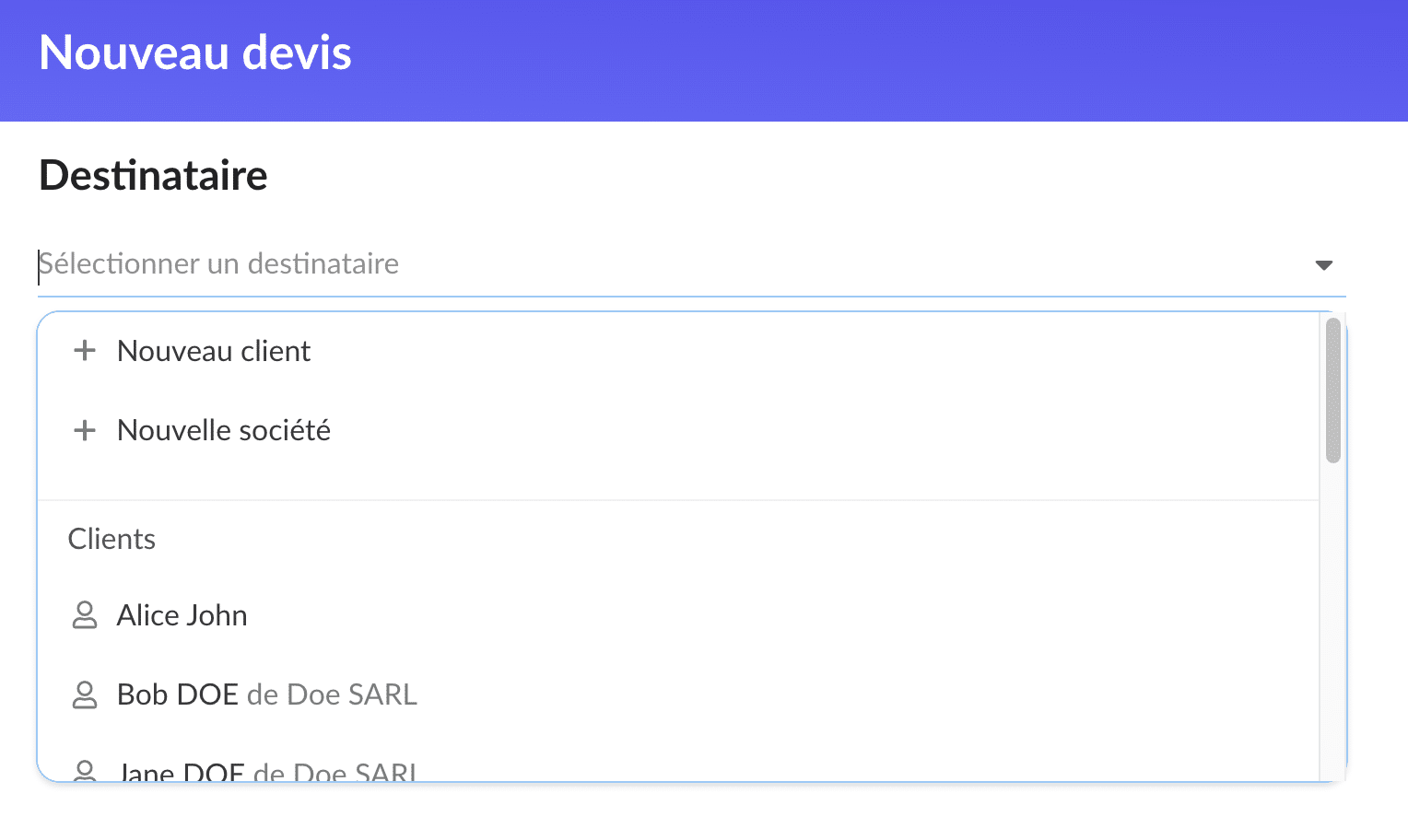 Comment faire un devis