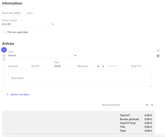 Comment faire un devis